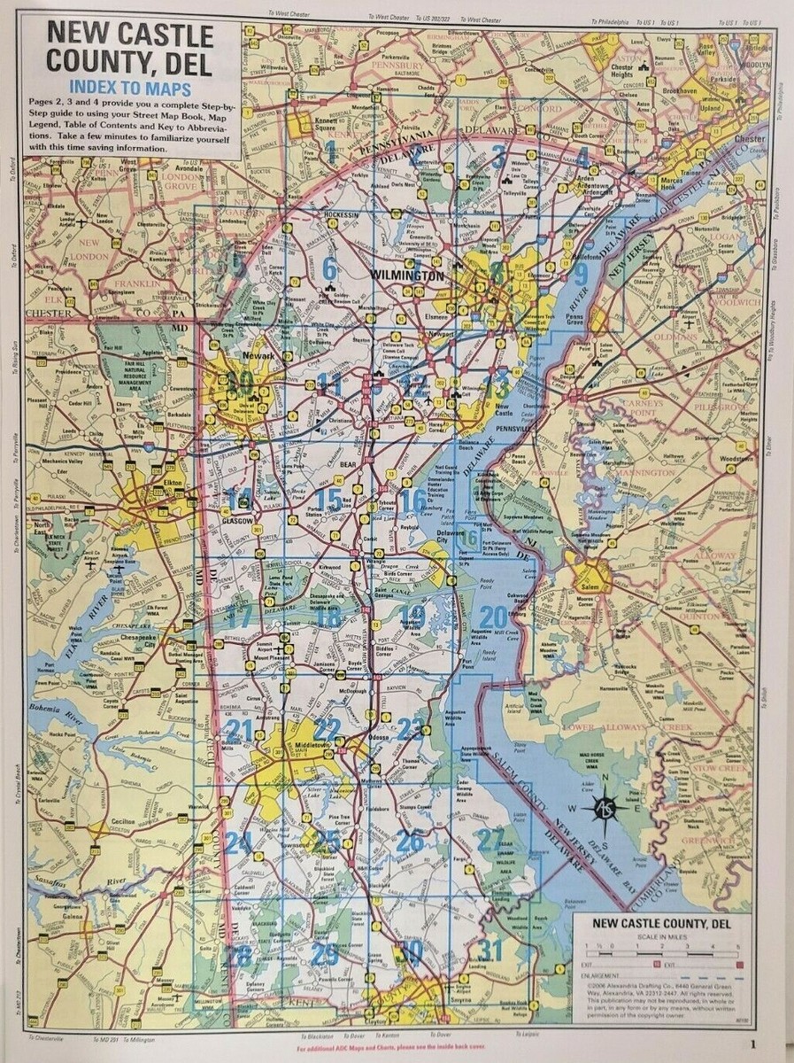 New Castle County De Zip Code Wall Map Red Line Style By 411 Harmony