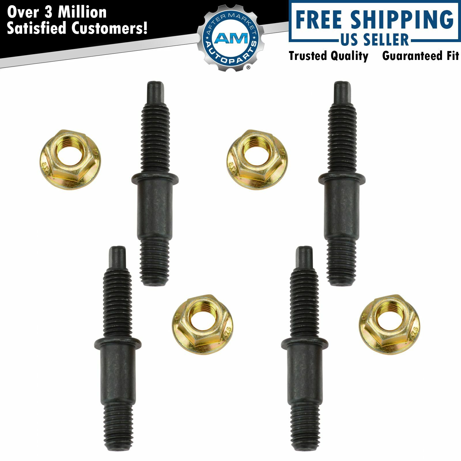 Dorman 03117 Exhaust Manifold Flange Stud & Nut Set of 4 for Ford ...