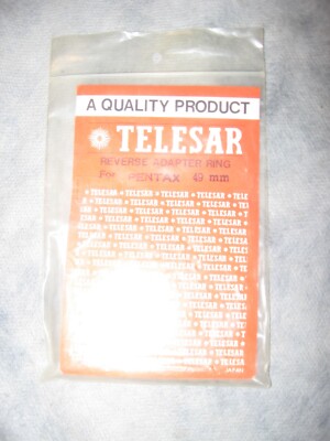 Telesar Reverse Adapter Ring for Pentax 49mm | eBay