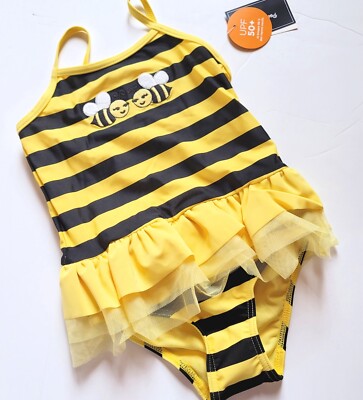 Gymboree Girls 5T Busy Bee Swimsuit NWT Bathingsuit Swim Yellow | eBay