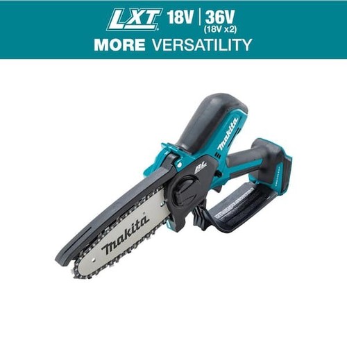 Makita 18-Volt LXT Lithium-Ion Brushless Cordless 6 in. Mini Chain Saw ...
