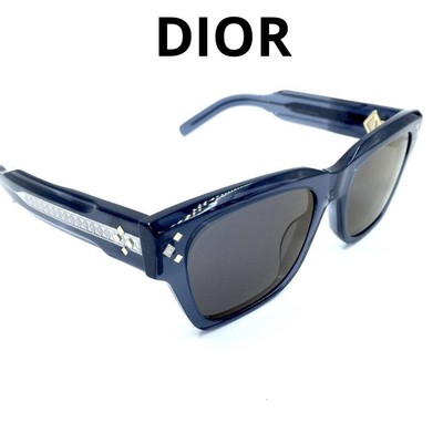 DIOR CD DIAMOND S2I 30G7 SUNGLASSES IN BLUE M-C92B | eBay