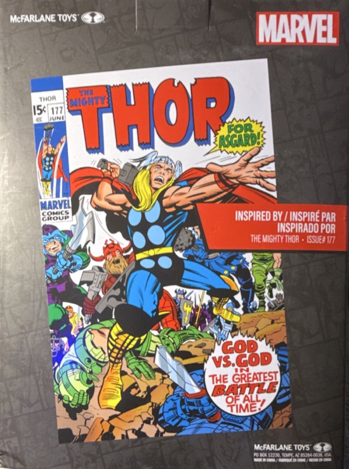 McFarlane Toys Marvel Thor 1:6 Scale Figure with Comic Book MARVEL WV3 ...