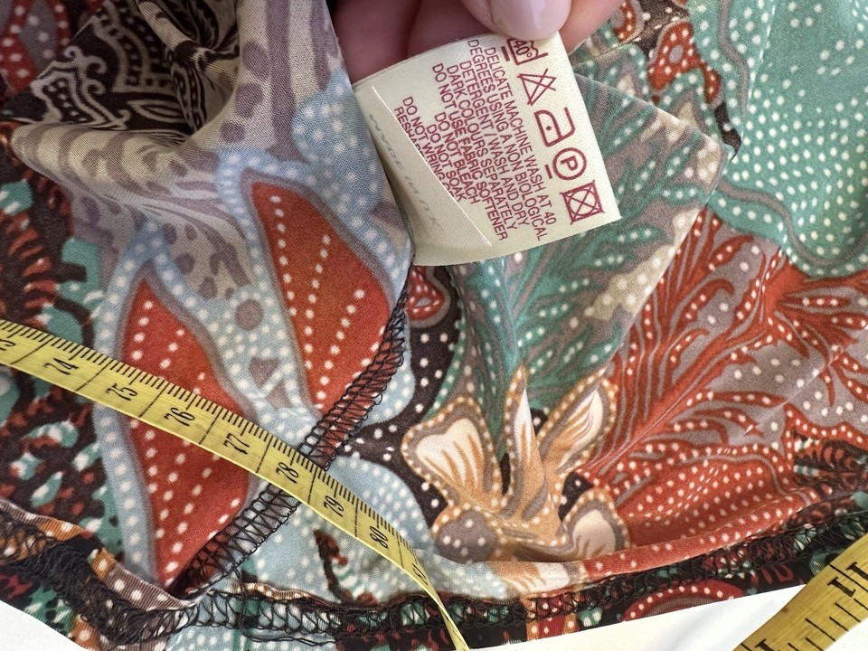 Y2k Phase Eight Stretch Floral Pattern Top Size 14 | eBay UK