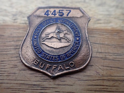 VINTAGE USPS US POST OFFICE EMPLOYEE ID BADGE 4457- Buffalo New York | eBay