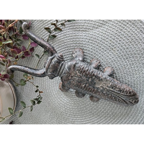 Antique Scarab Beetle bug Cast iron boot scraper Jack Hearth Cricket ...