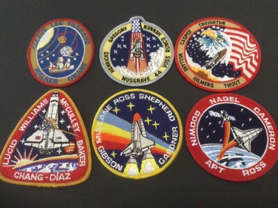 NASA Patch Atlantis Crew Space Shuttle STS-27, 30, 34, 36, 37, 44 Lot ...