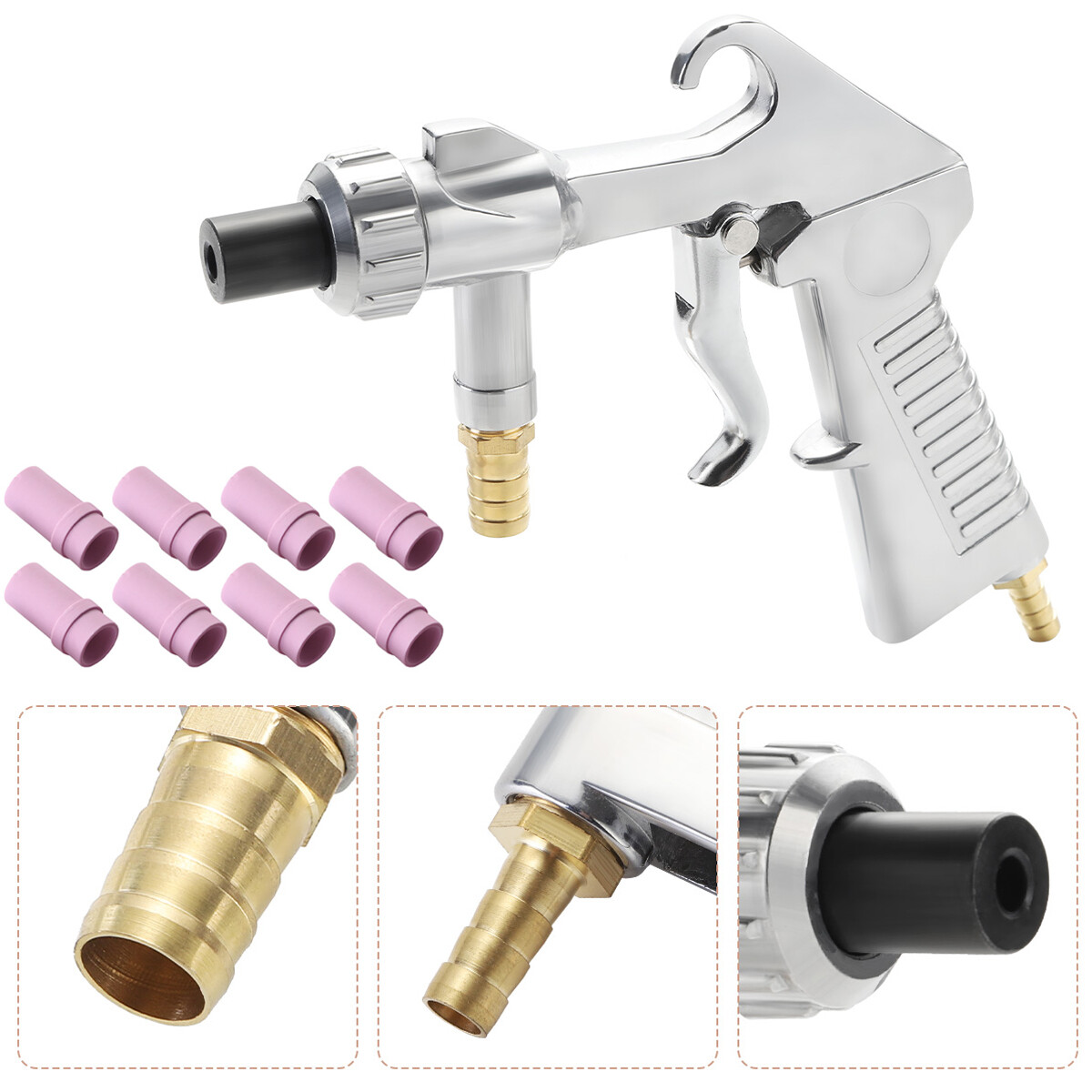Sandblasting Cabinet Sandblaster Air Kit Sandblasting Gun Air Siphon ...