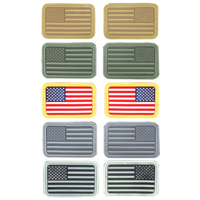 Lancer Tactical US Flag PVC Hook & Loop Tactical Morale Patch Set | eBay