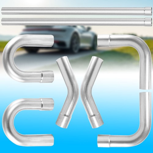 2.5OD Exhaust Tubing Mandrel Bend Pipe Straight U-Bend Kit 8 Pieces | eBay