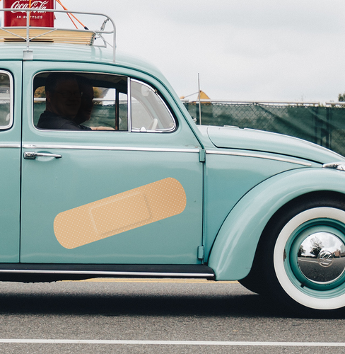 2-pack Band aid Sticker Bandage Decal Dent Ding Scratch Cover Truck Car ...