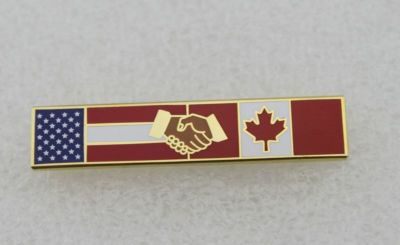 US Canadian Flag Police Citation Bar Undress Merit Award Commendation ...