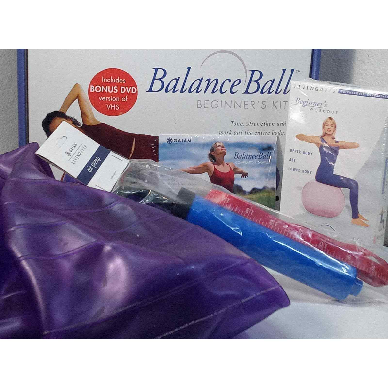 Gaiam Balance Ball Beginners Kit | eBay