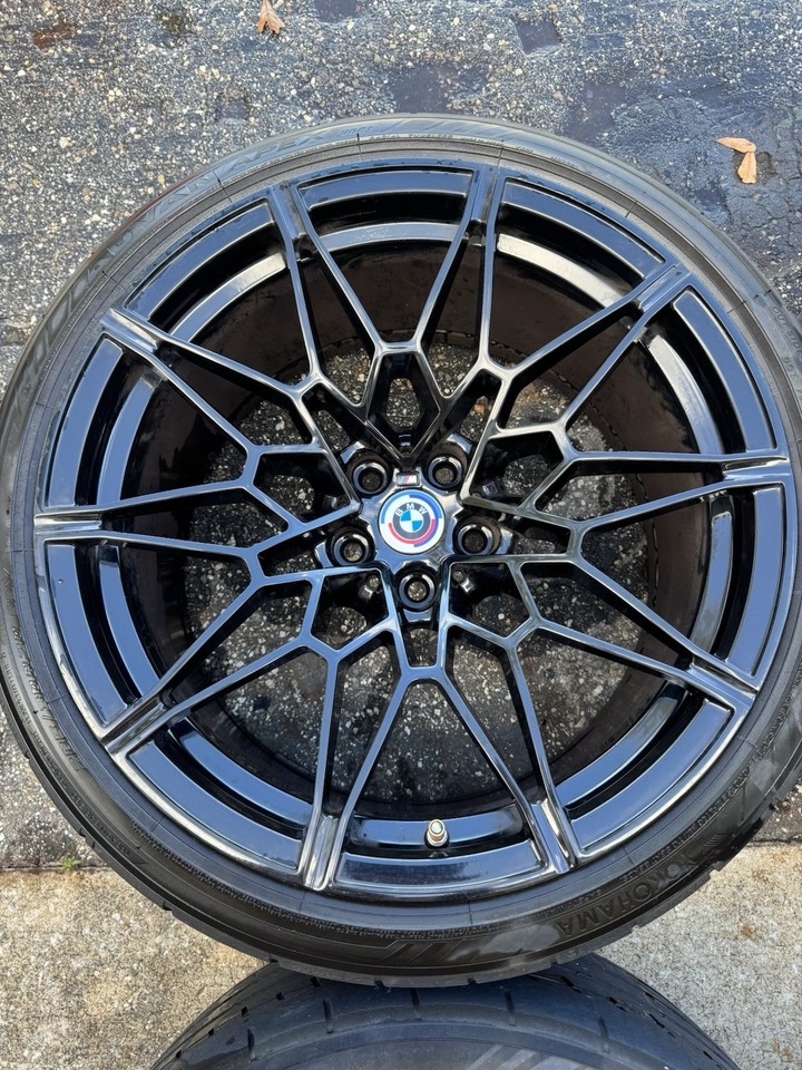 BMW M3 M4 G80 G82 G83 Competition 19 20 Wheels Rims OEM Black 8093838 ...