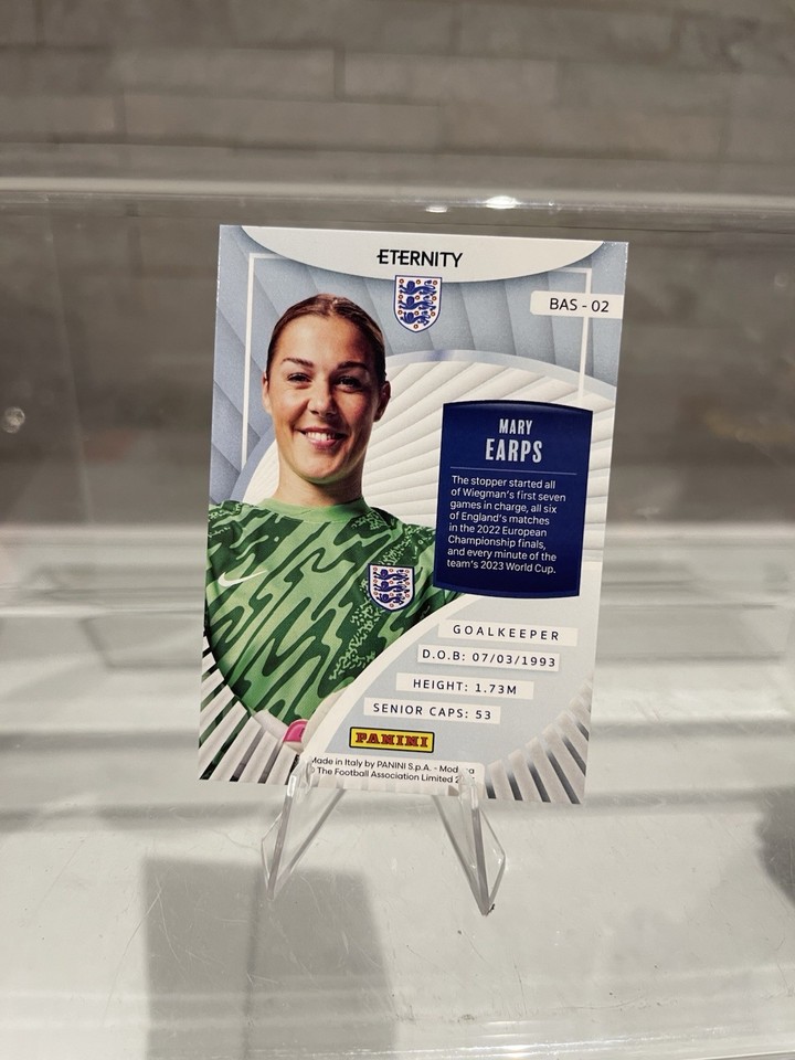 Mary Earps Keeper BAS-02 Panini England Women Lionesses Eternity 2024/ ...
