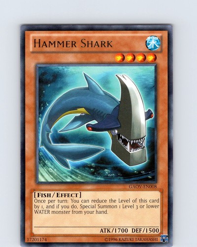 Yu Gi Oh Tcg Hammer Shark Gaov En008 Unlimited Regular Rare Card Nm Ebay