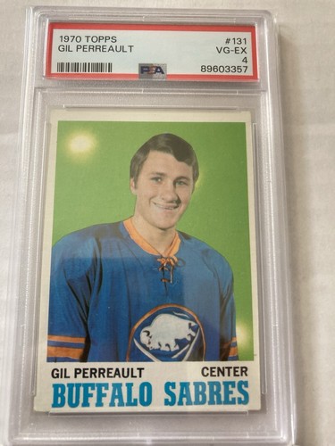 1970 Topps #131 Gilbert Perreault Rookie Card RC PSA 4 VG-EX - Just ...
