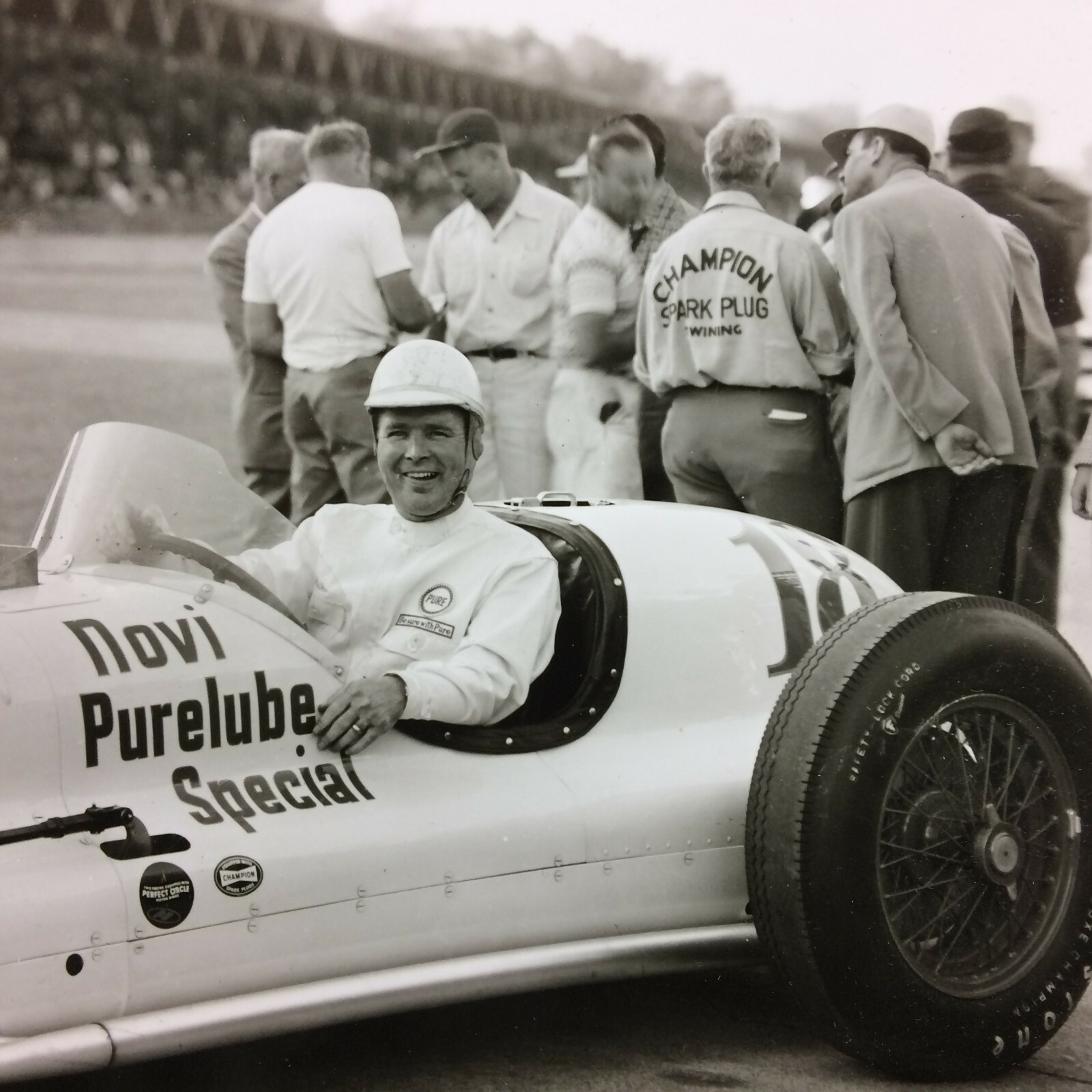 Vintage 1951 Racing Photograph Duke Nalon Indianapolis Motor Speedway ...