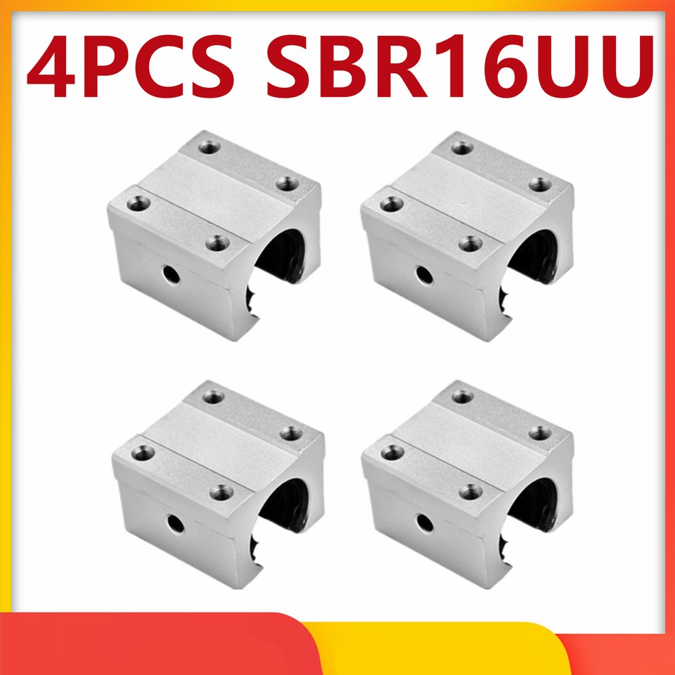 4pcs SBR16UU 16mm Open block Linear Motion Bearing Slide Unit for ...