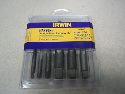 Irwin Industrial Tools 53645 Hanson Screw Extractor Set 6 Piece | eBay