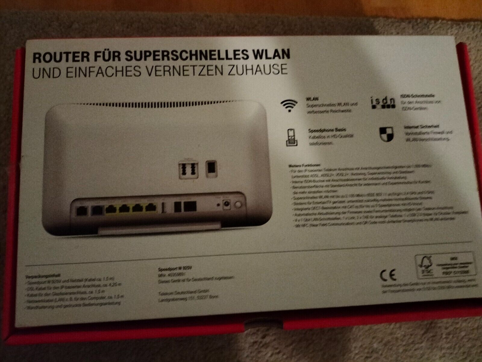 Telekom Speedport W 925V 4-Port 2.4 GHz/5 GHz Wireless Router - Weiß ...