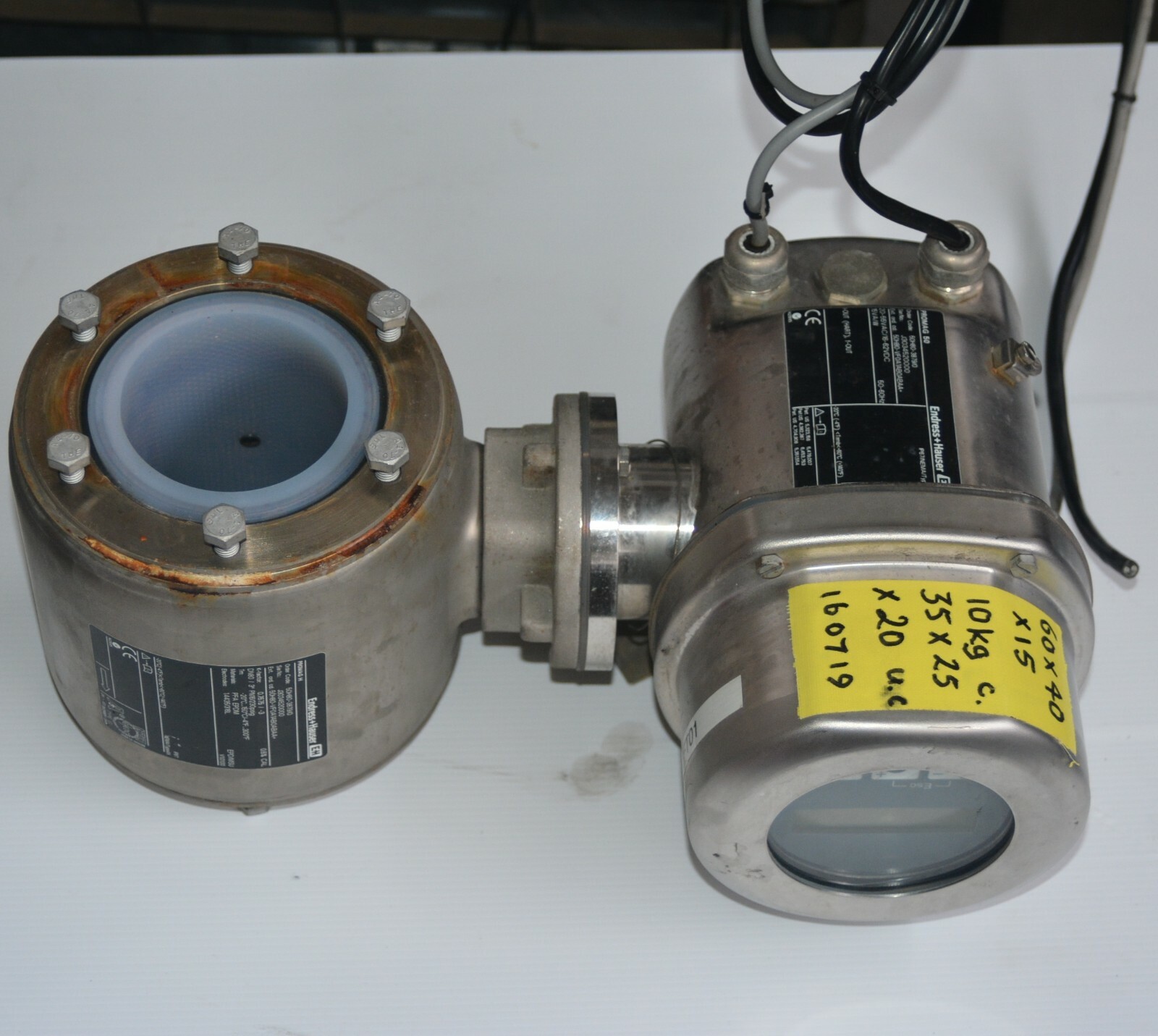 ENDRESS + HAUSER Promag 50 flow transmitter & Promag H 50H80 flowtube ...