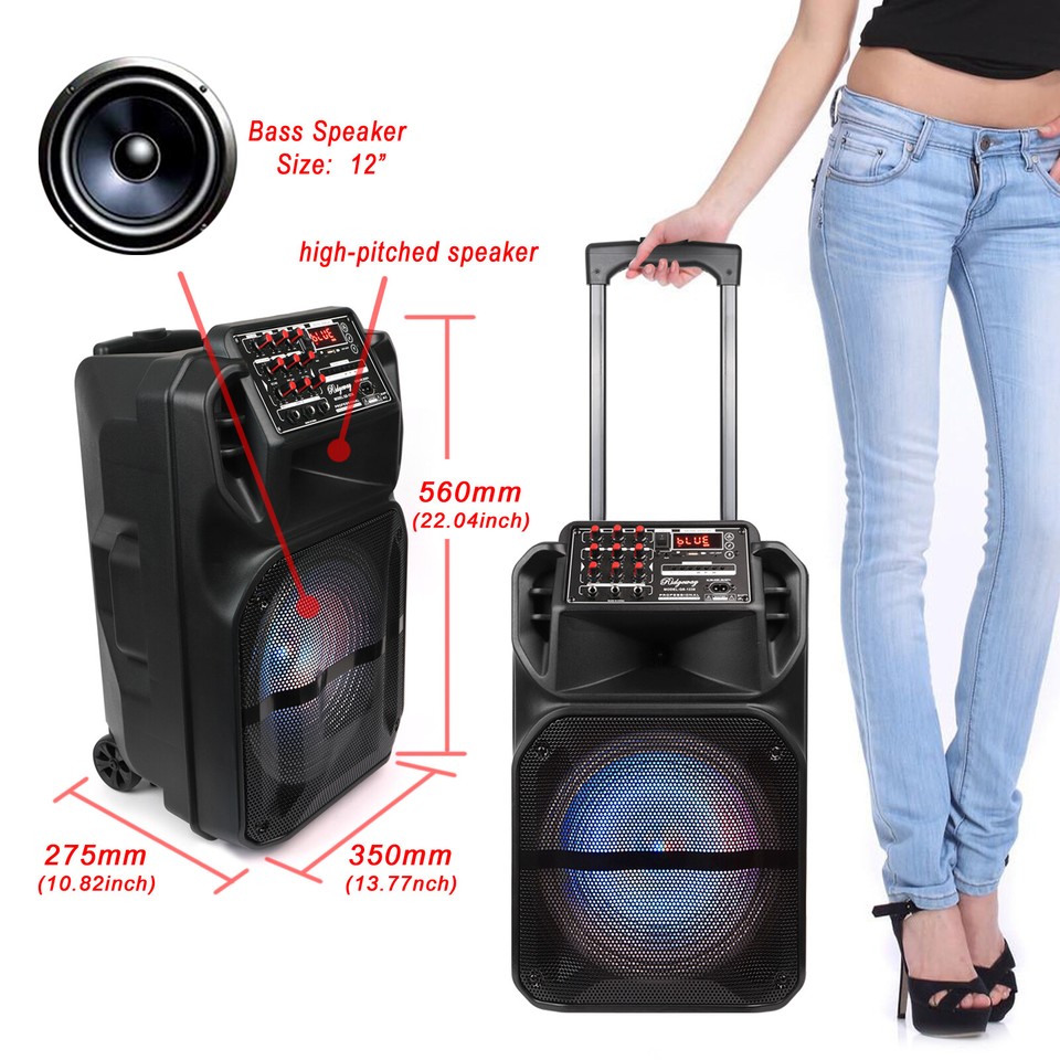 Portable Bluetooth Speaker Subwoofer Heavy Bass Sound Party Speaker FM ...