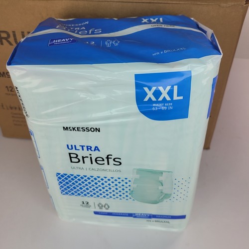 McKesson Ultra Briefs Diapers Incontinence Absorbency BRULXXL - 48 ...