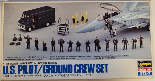 Hasegawa U.S. PILOT/GROUND CREW SET Model Kit 1:72 X72-7 Aircraft ...