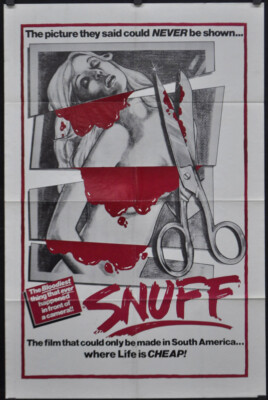 SNUFF 1976 ORIGINAL 27X41 MOVIE POSTER MARGARITA AMUCHASTEGUI TINA AUSTIN HORROR | eBay