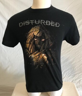 DISTURBED-IMMORTALIZED TOUR 2016 Concert Tour Black T-Shirt MEDIUM ROCK ...
