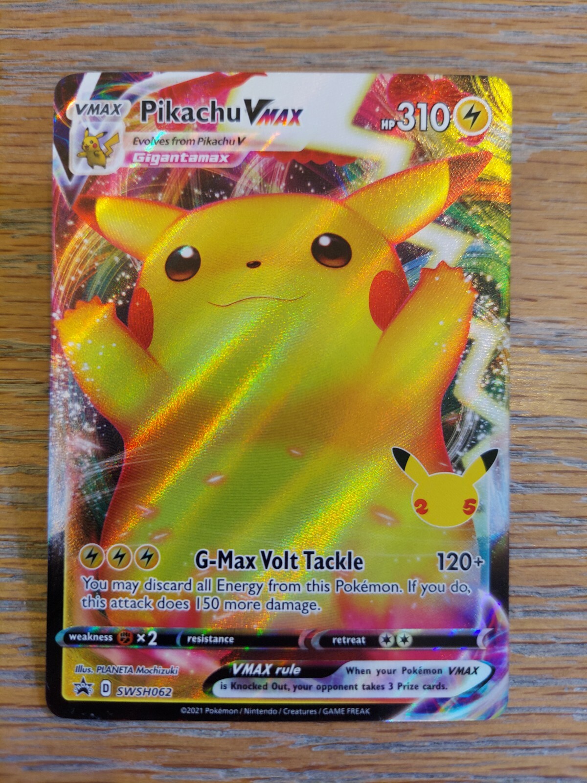 Pikachu Vmax SWSH062 NM Full Art Promo Rare Pokemon Card | eBay