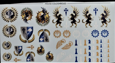House Coldshroud 1x Transfer Sheets Cerastus Lancer Griffon Heresy ...