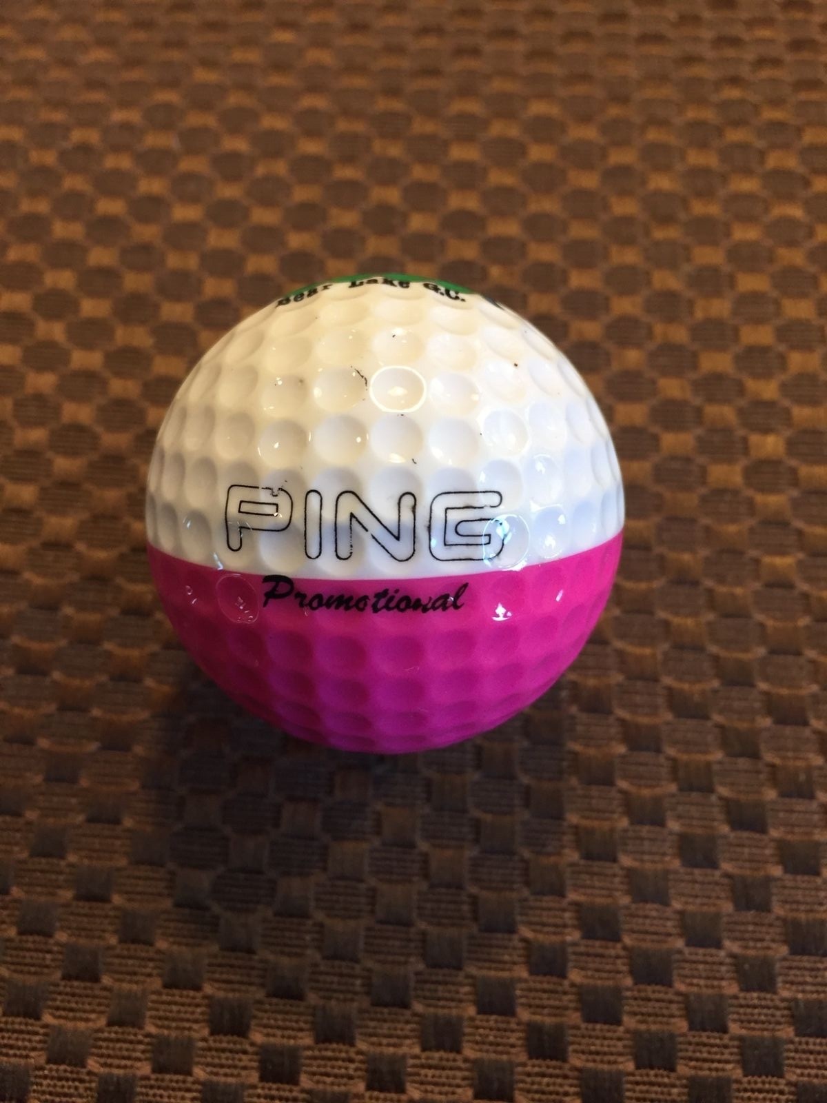 PING GOLF BALL/S-PINK/WHITE PING #1 PING PROMOTIONAL..BEAR LAKE GOLF ...