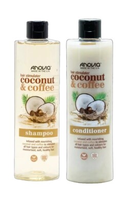 Anovia Coconut & Coffee Shampoo + Conditioner Set 2x415ml Nourishing ...