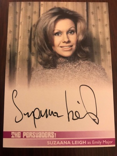 THE PERSUADERS!: AUTOGRAPH CARD: SUZANNA LEIGH AS EMILY MAJOR SL1 ...
