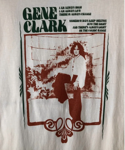 Gene Clark The Byrds Men T-shirt White Cotton Tee All Sizes S-5XL | eBay