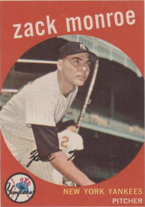 1959 Topps - Zach Monroe #108 (RC) for sale online | eBay