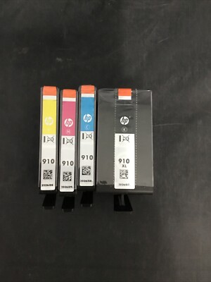 HP 910 XL Black & 910 Standard C/M/Y Ink Cartridges 4 Pack (Expires 10 ...