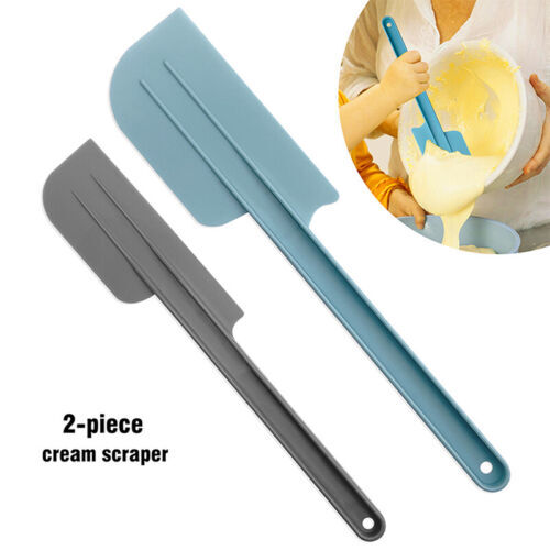 2Pcs/Set 10inch 12 inch Spatula Soft Grip Cream Scraper Cutter Baking ...