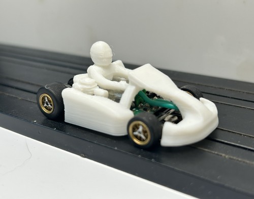 SCS Hobbies 3D AFX Mega G + 1.5 Go Kart Ho Slot Car Body White | eBay