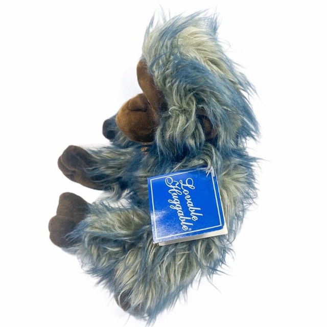 Dan Dee Collectors Choice Monkey 12in Plush Blue Gray Stuffed Animal ...