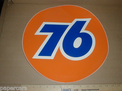 Unocal Union 76 NOS gas station pump Gasoline Oil vtg racing decal ...