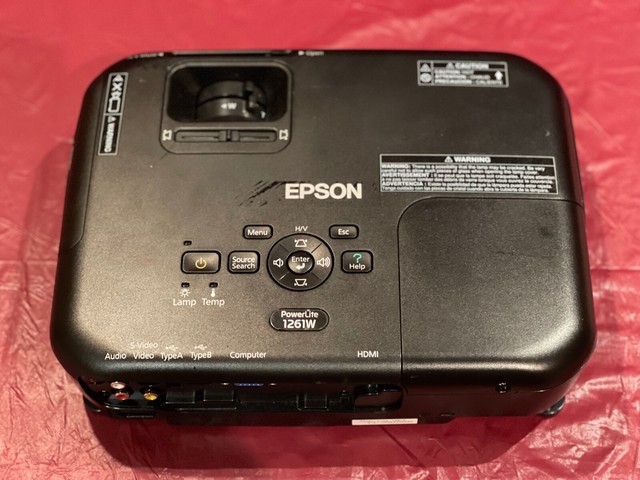 Epson PowerLite 1261w LCD Projector H428A for sale online | eBay