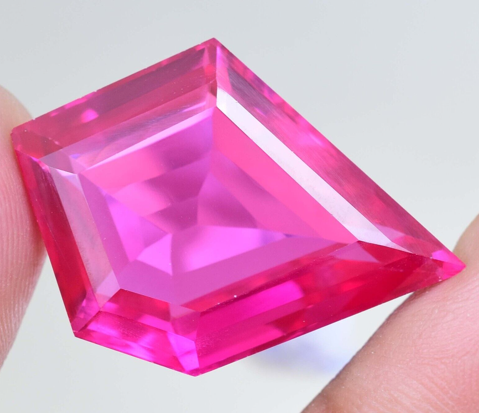 Natural Mogok Rose Pink Ruby 51.55 Ct Certified Stunning Fancy Shape ...