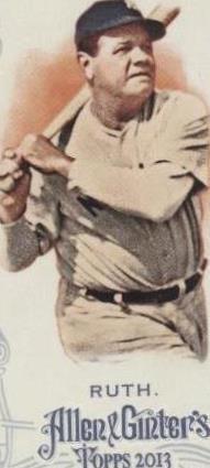 2013 Topps Allen & Ginter's - Babe Ruth #3 Mini Allen & Ginter Back for ...