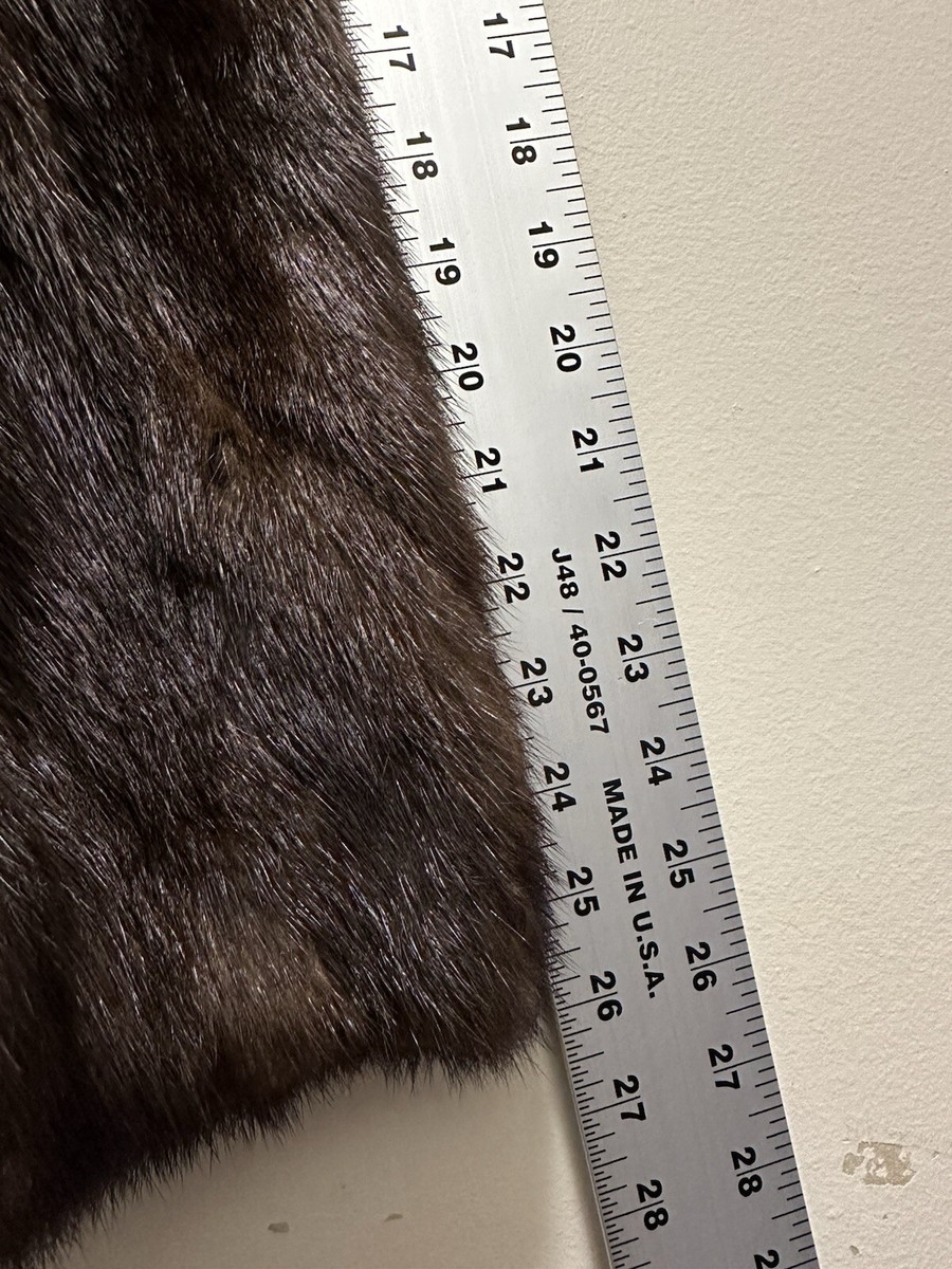 Vintage Pierre Balmain MINK Fur Coat Dark Brown Women's Size Vintage Pierre Balmain MINK Fur Coat Dark Brown Women's Size