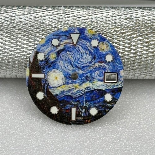 Van Gogh Starry Night Dial with date window, 28.5mm | eBay