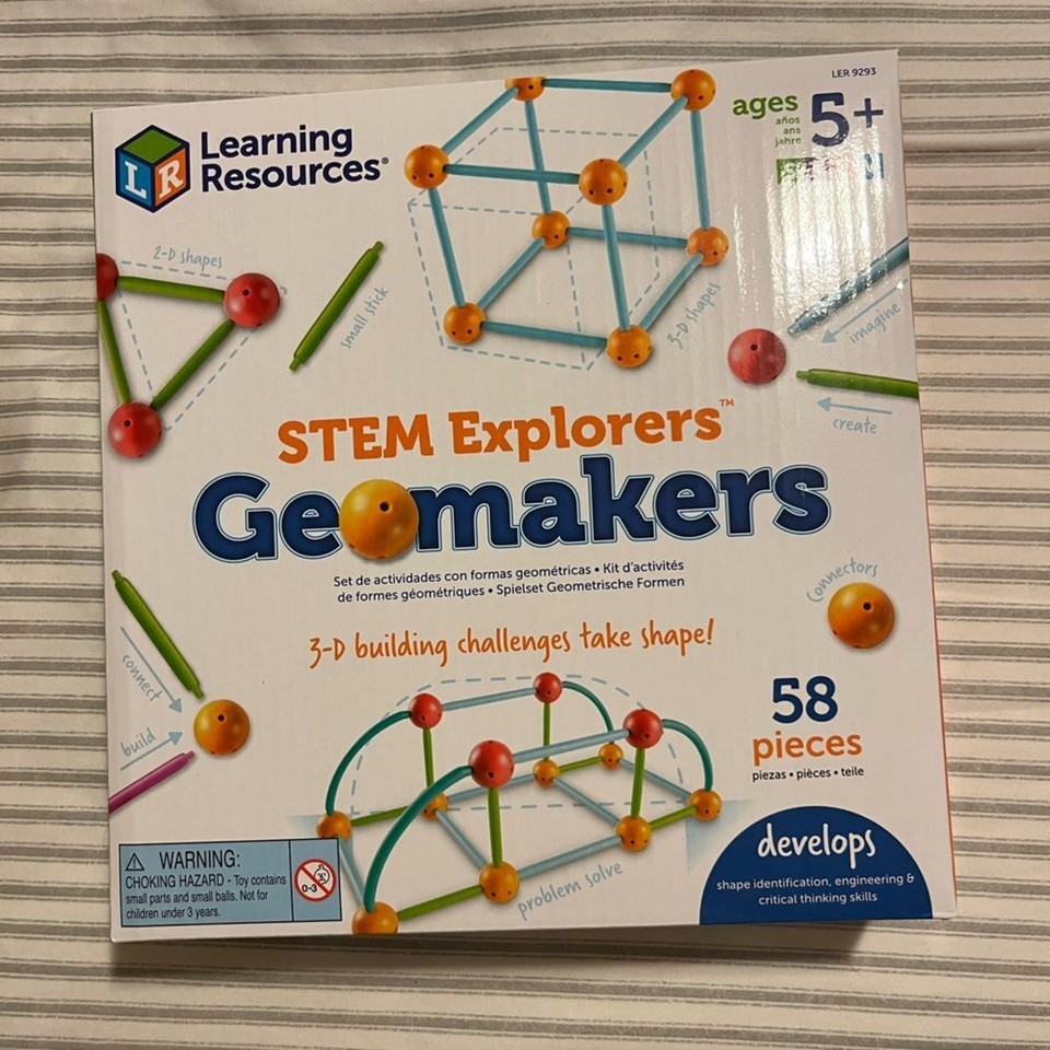 FIVE NIB Learning Resources STEM Explorers Geomakers - 58 Pieces Each | eBay