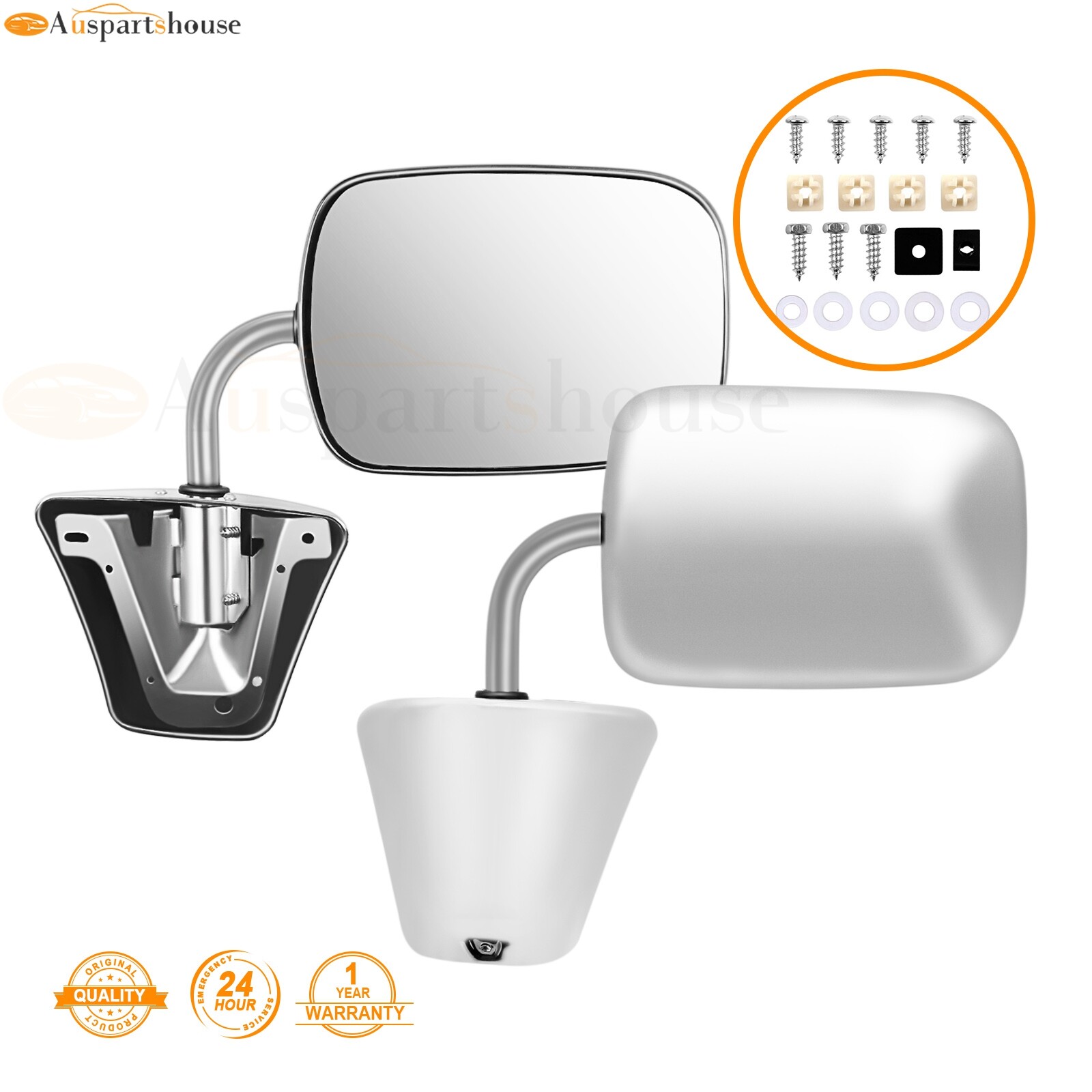 Pair Truck Side Manual Mirrors for 1973-86 Chevy Blazer GMC C/K ...